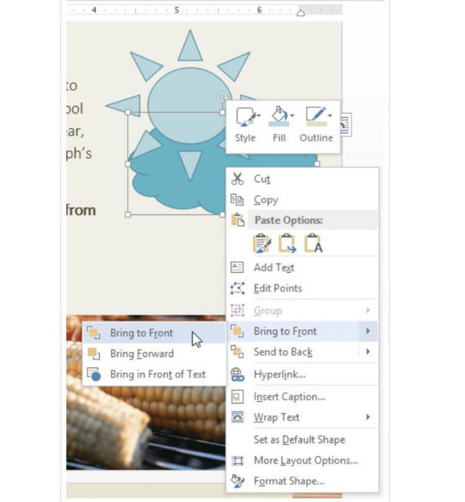 آموزش رسم و ویرایش انواع شکل ها در نرم افزار ورد (فلش، بیضی و…)