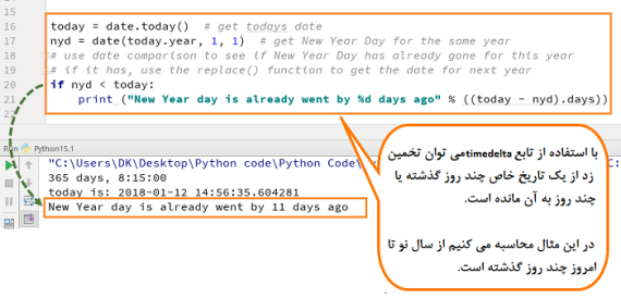 آموزش توابع DateTime ، TimeDelta ، Strftime در پایتون با مثال