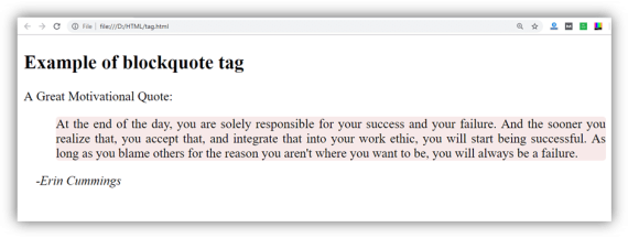 آموزش تگ blockquote در HTML
