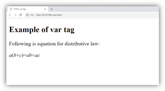 آموزش تگ Var در Html به زبان ساده