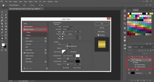 رنگ طلایی در فتوشاپ: آموزش با کمک یک مثال